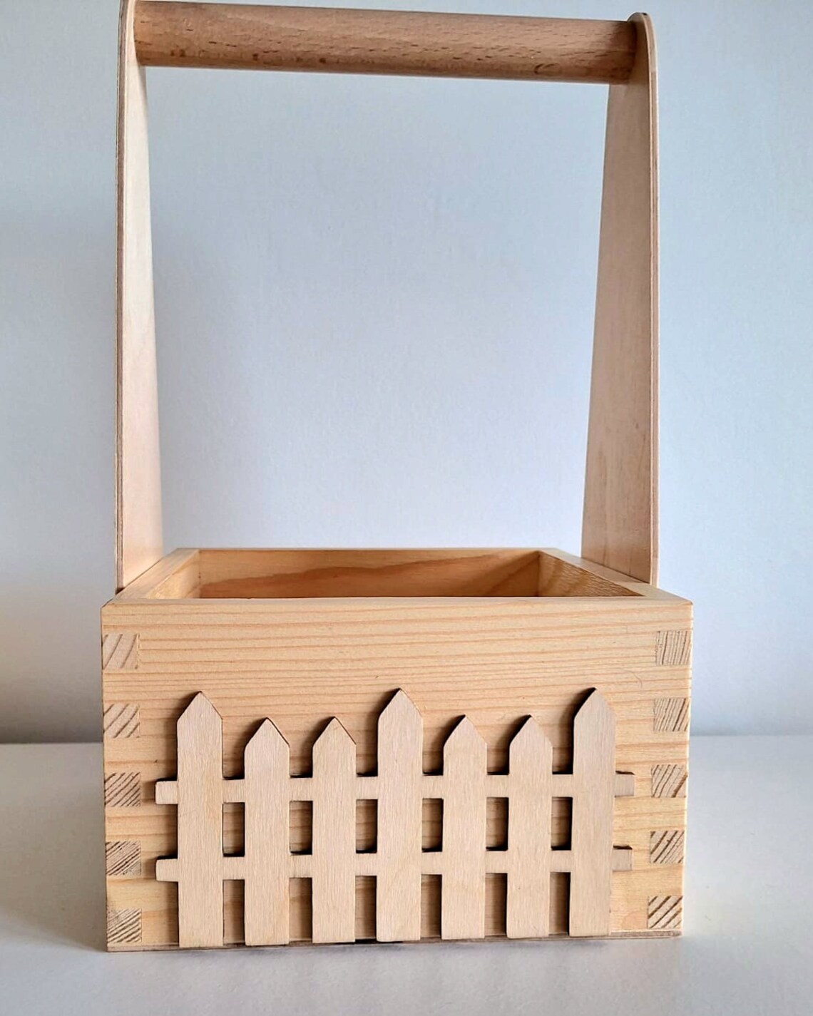 Wooden Trug Basket Planter Hamper Gardening Flowers Foraging Fruit ...