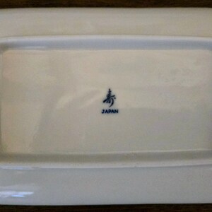 Hand Painted Japanese Rectangular Tray Dish | Blue and White | Jewelry ...