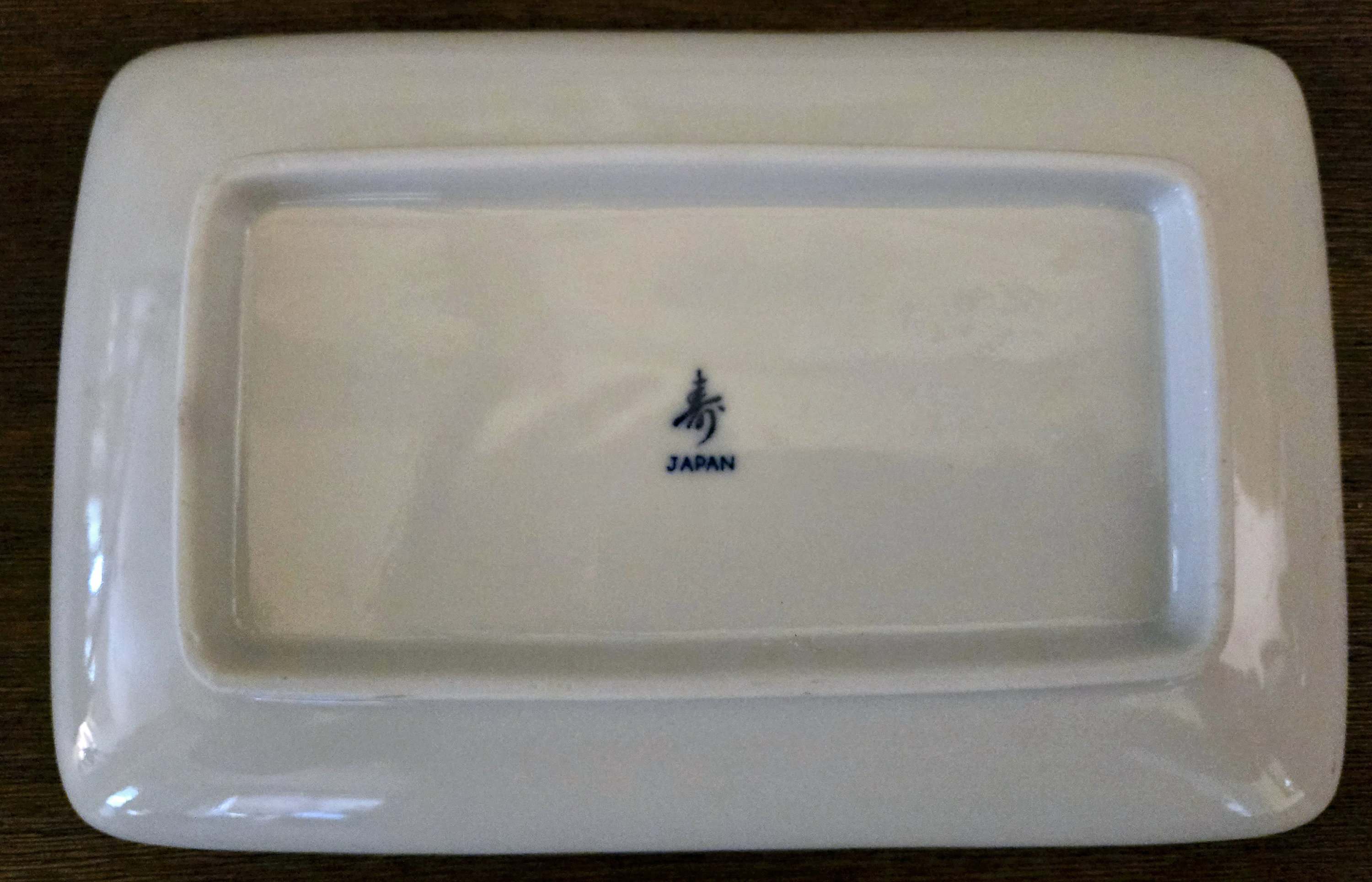 Hand Painted Japanese Rectangular Tray Dish Blue and White Jewelry Dish ...