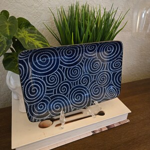 Hand Painted Japanese Rectangular Tray Dish | Blue and White | Jewelry ...