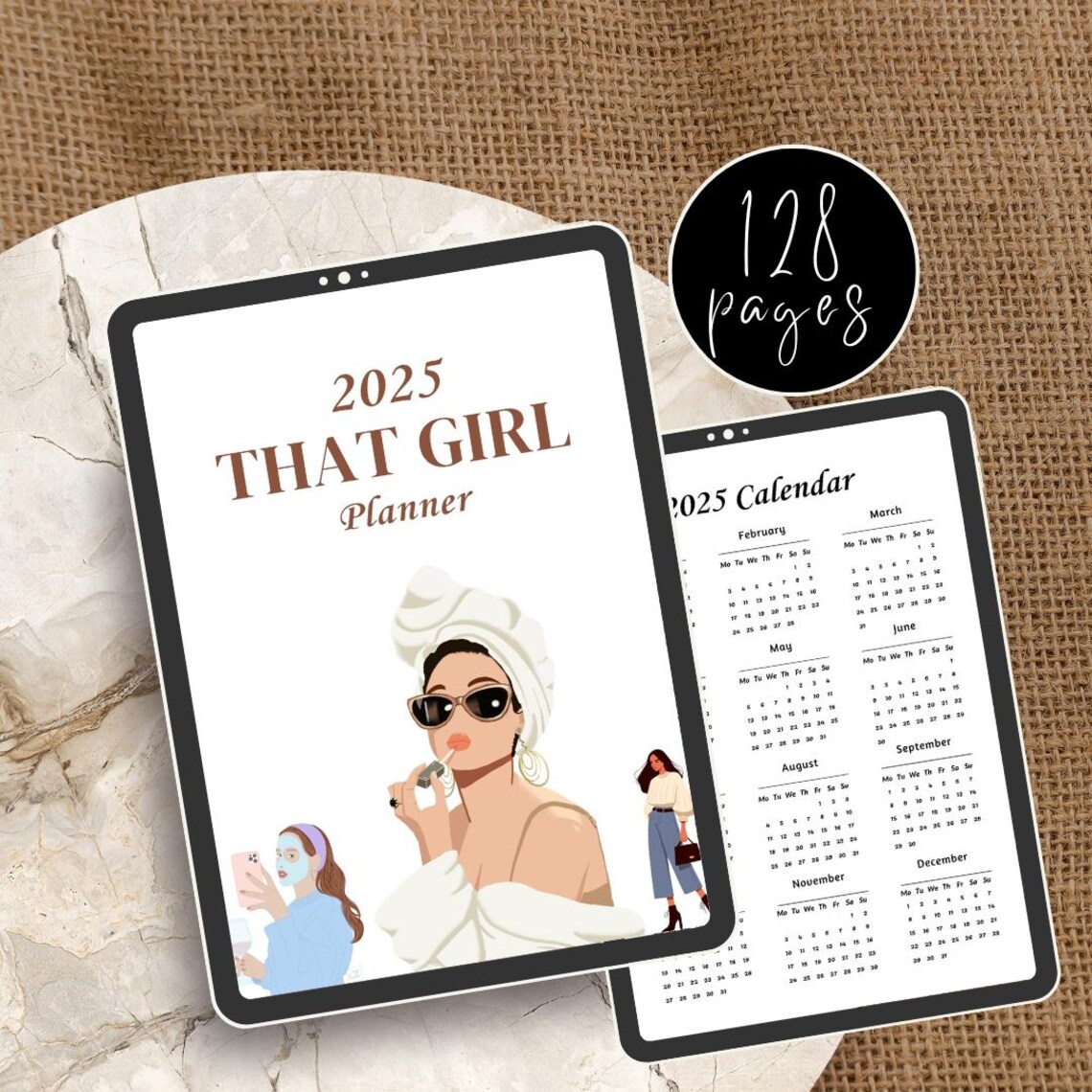 Digital Planner 2024-2025, That Girl Planners Digital 2025, Goodnotes ...