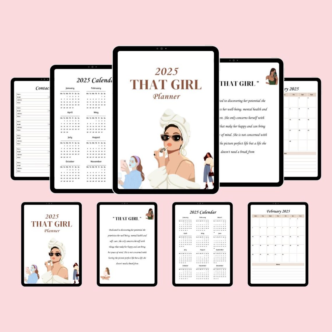 Digital Planner 2024-2025, That Girl Planners Digital 2025, Goodnotes ...