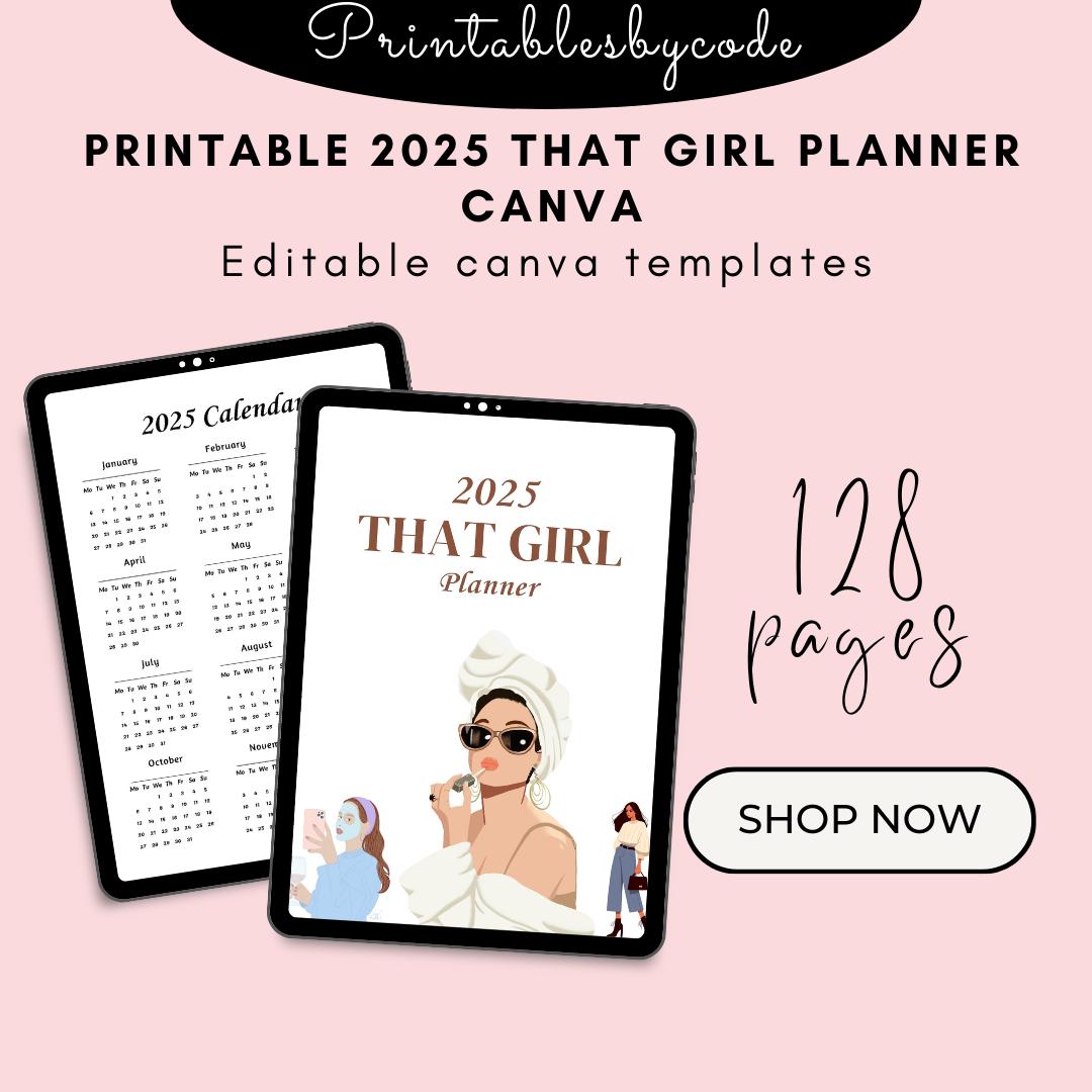 Digital Planner 2024-2025, That Girl Planners Digital 2025, Goodnotes ...