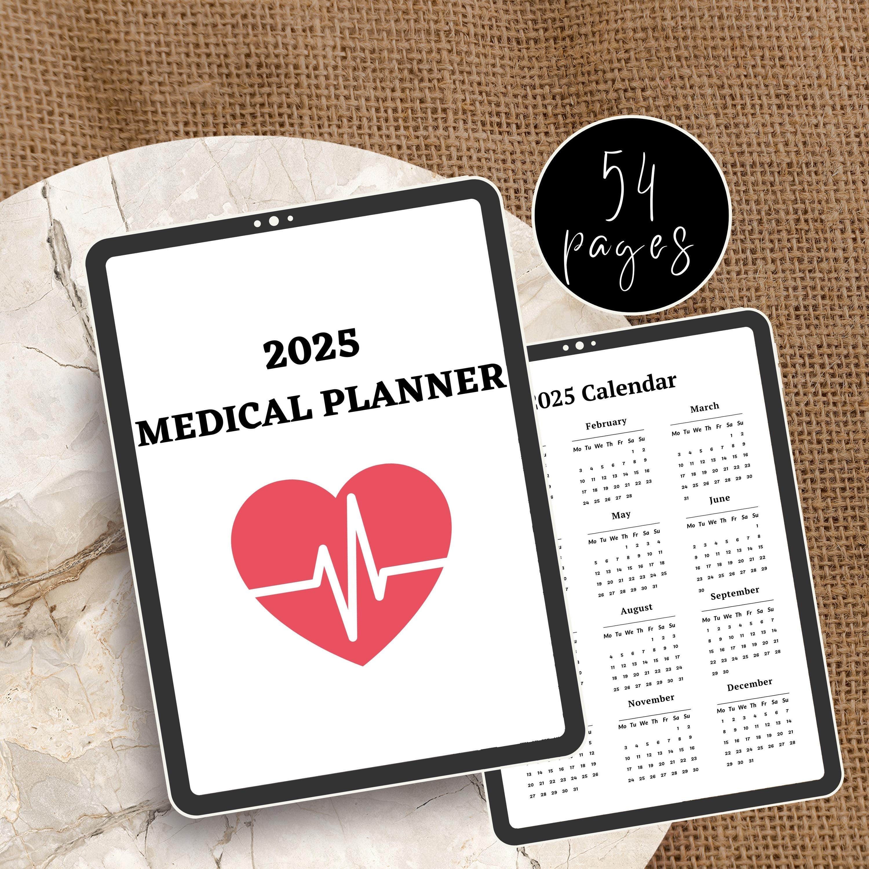 Digital Medical Planner Template | Healthcare Planner | Health Planner ...