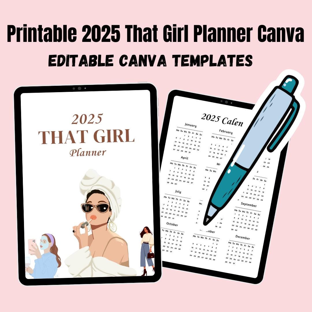Digital Planner 2024-2025, That Girl Planners Digital 2025, Goodnotes ...