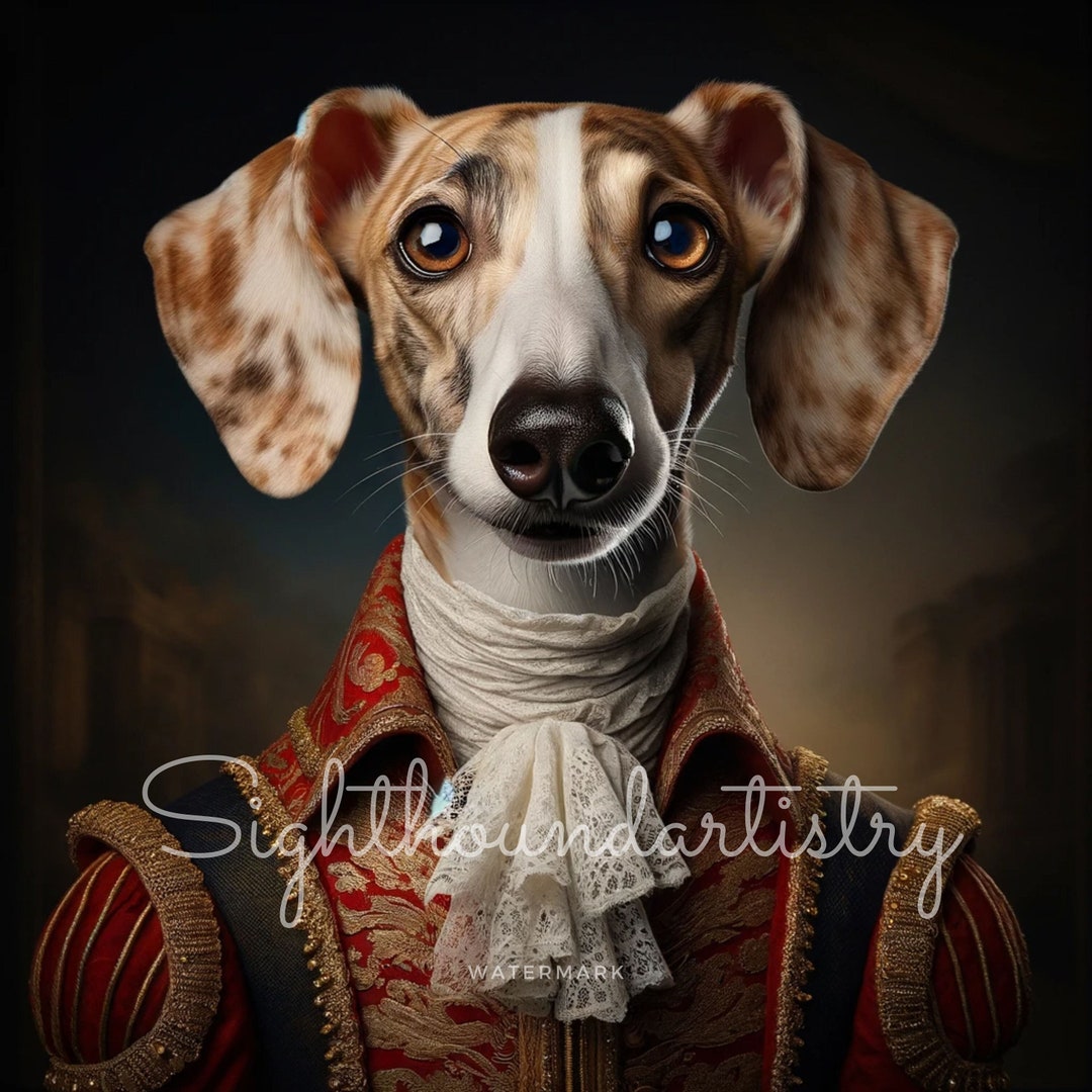 Royal Greyhound Head Renaissance 10 Beautiful Jpgs Digital Download ...