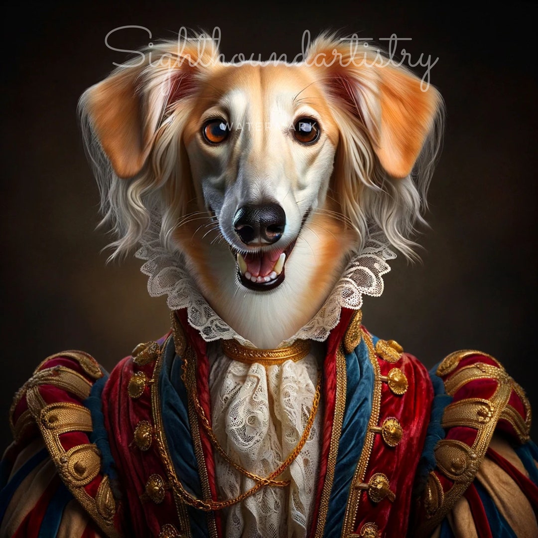 Royal Greyhound Head Renaissance 10 Beautiful Jpgs Digital Download ...