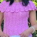 Angelica Top Crochet Pattern | With & Without Collar | PDF Instant ...