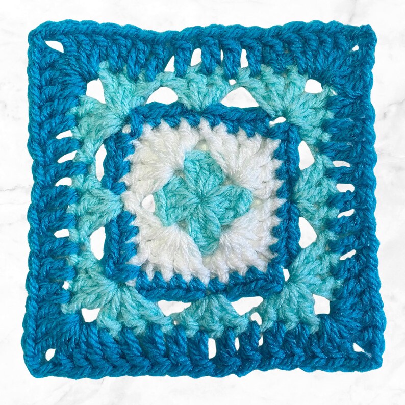 Diamond Granny Square Crochet Pattern Beginner Friendly - Etsy