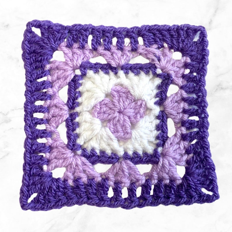 Diamond Granny Square Crochet Pattern Beginner Friendly - Etsy