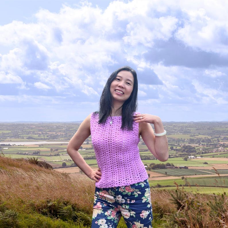 Angelica Top Crochet Pattern With & Without Collar PDF Instant Download ...