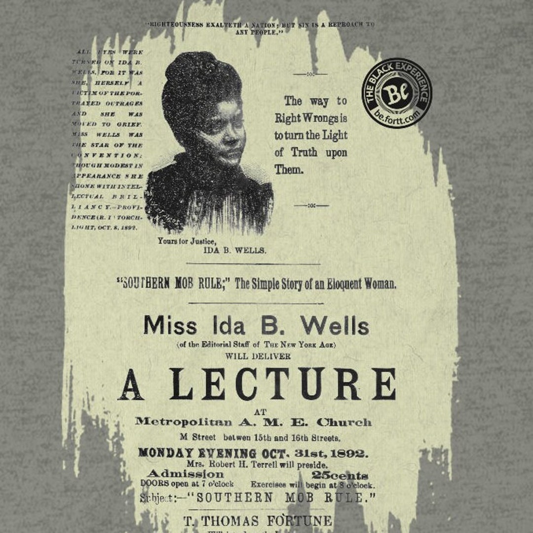 Ida B. Wells Newspaper Long Sleeve Tee - Etsy