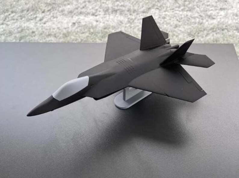 F-22 Raptor Fighter Jet 3D Model STL File - High-detail and Instant ...