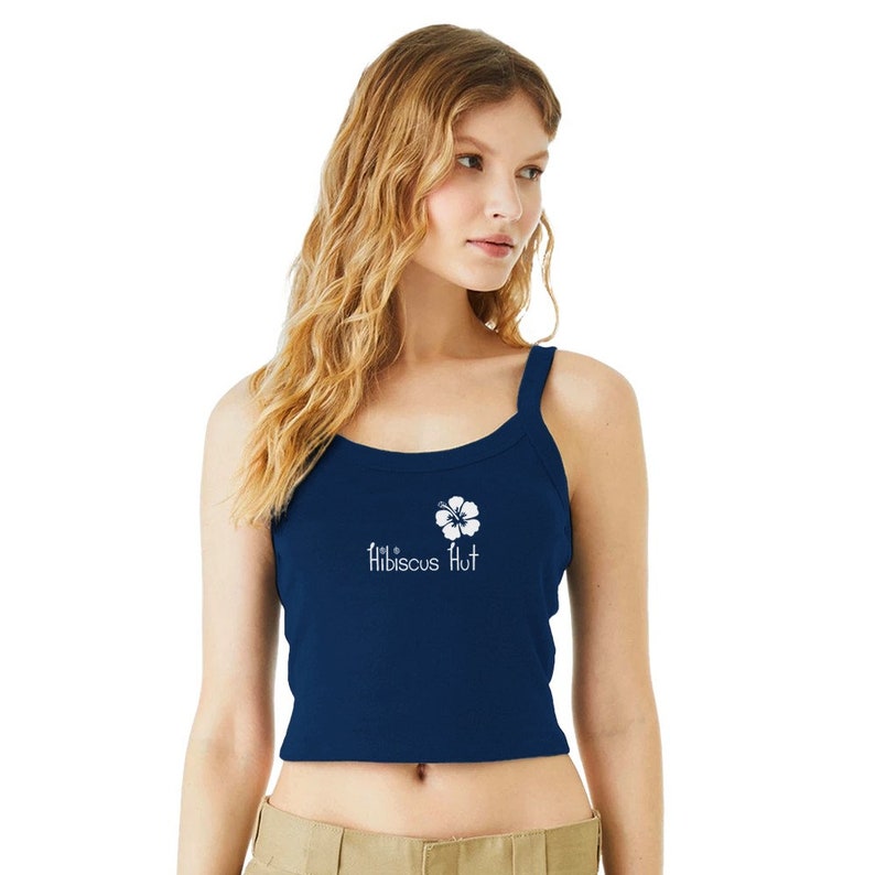 Hibiscus Hut Cropped Tank - Etsy