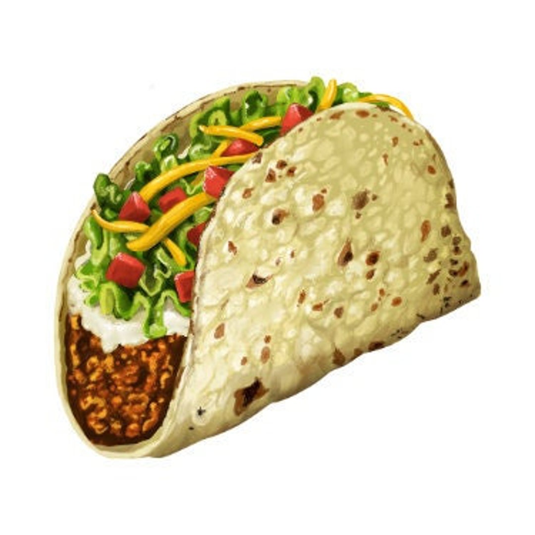 Taco PNG File and STL Cookie Cutter - Etsy