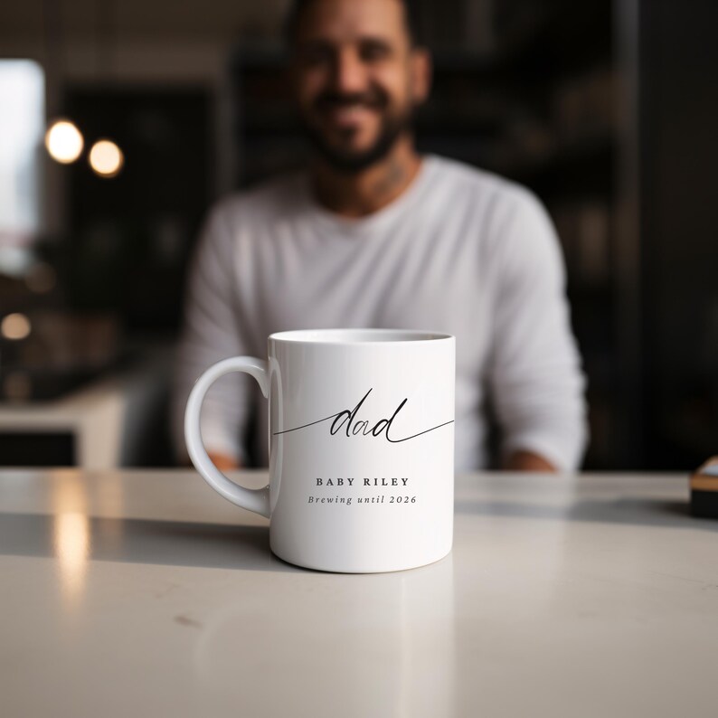 Custom Pregnancy Mug: Expecting Mom & Dad Gift, Baby Announcement - Etsy