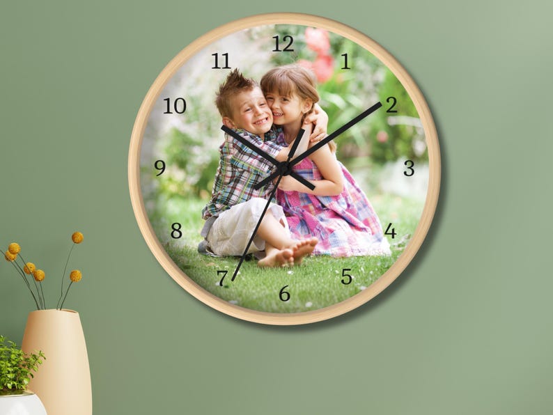 Personalized Clock | Sentimental Home Decor | Custom Mother’s Day Photo ...