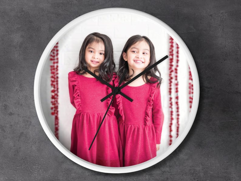 Custom Photo Clock | Personalized Family Wall Clock | Mother’s Day Gift ...