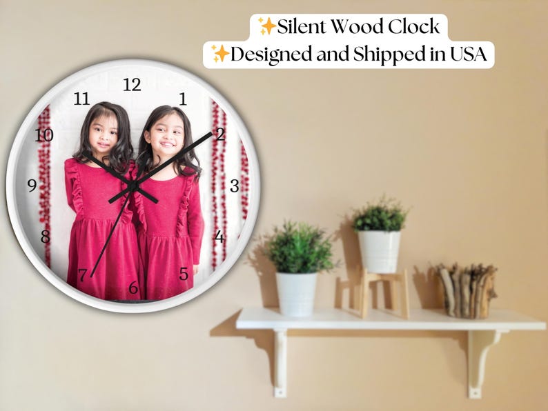 Personalized Clock | Sentimental Home Decor | Custom Mother’s Day Photo ...