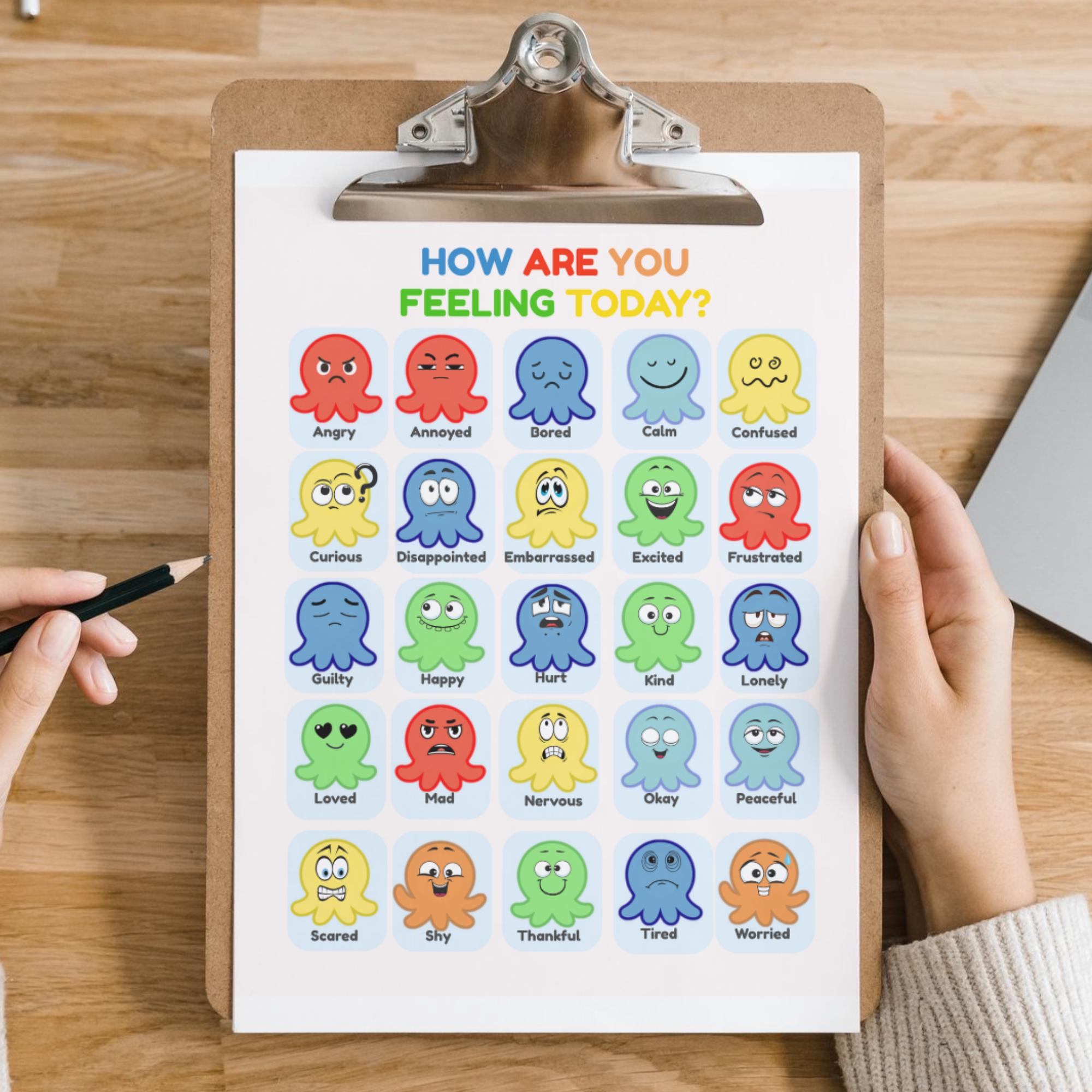 How Are You Feeling Today Poster – Printable Emotions Chart for Kids ...