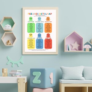 Feelings Octopus Map for Kids – Printable SEL Emotions & Regulation ...