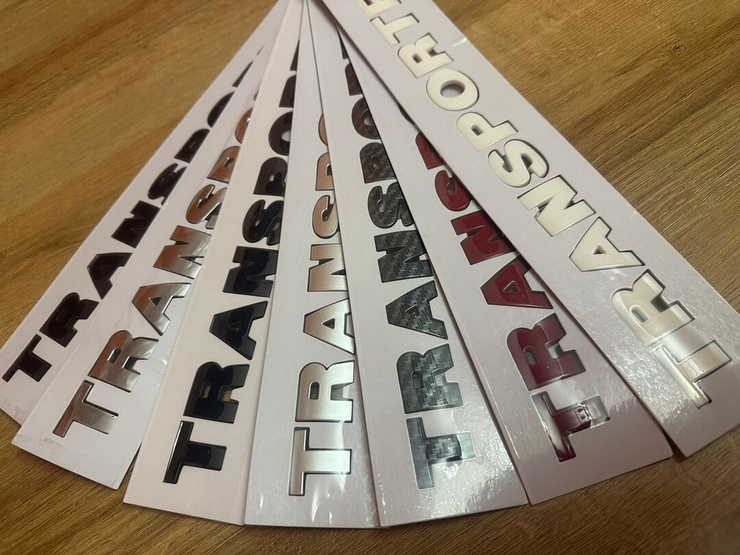 For VW T4 T5 T6 Transporter Lettering Rear Boot Badge Emblem Chrome ...