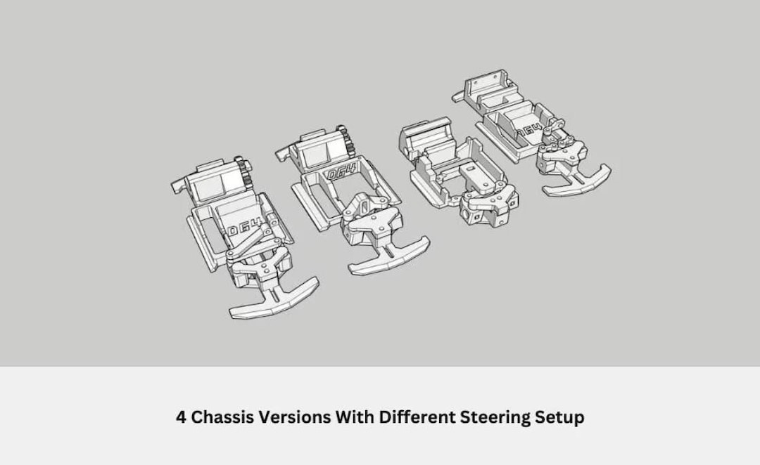 1:64 RWD Chassis to Convert Die Cast Into RC Cars - 3D Print STL Files ...