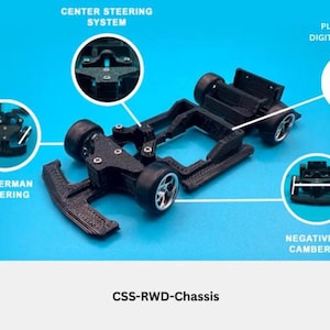1:64 RWD Chassis to Convert Die Cast Into RC Cars - 3D Print STL Files ...