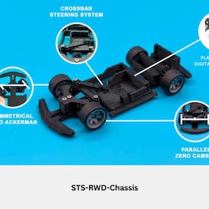1:64 RWD Chassis to Convert Die Cast Into RC Cars - 3D Print STL Files ...