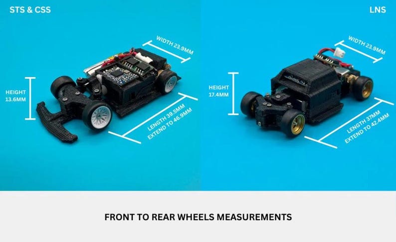1:64 RWD Chassis to Convert Die Cast Into RC Cars - 3D Print STL Files ...