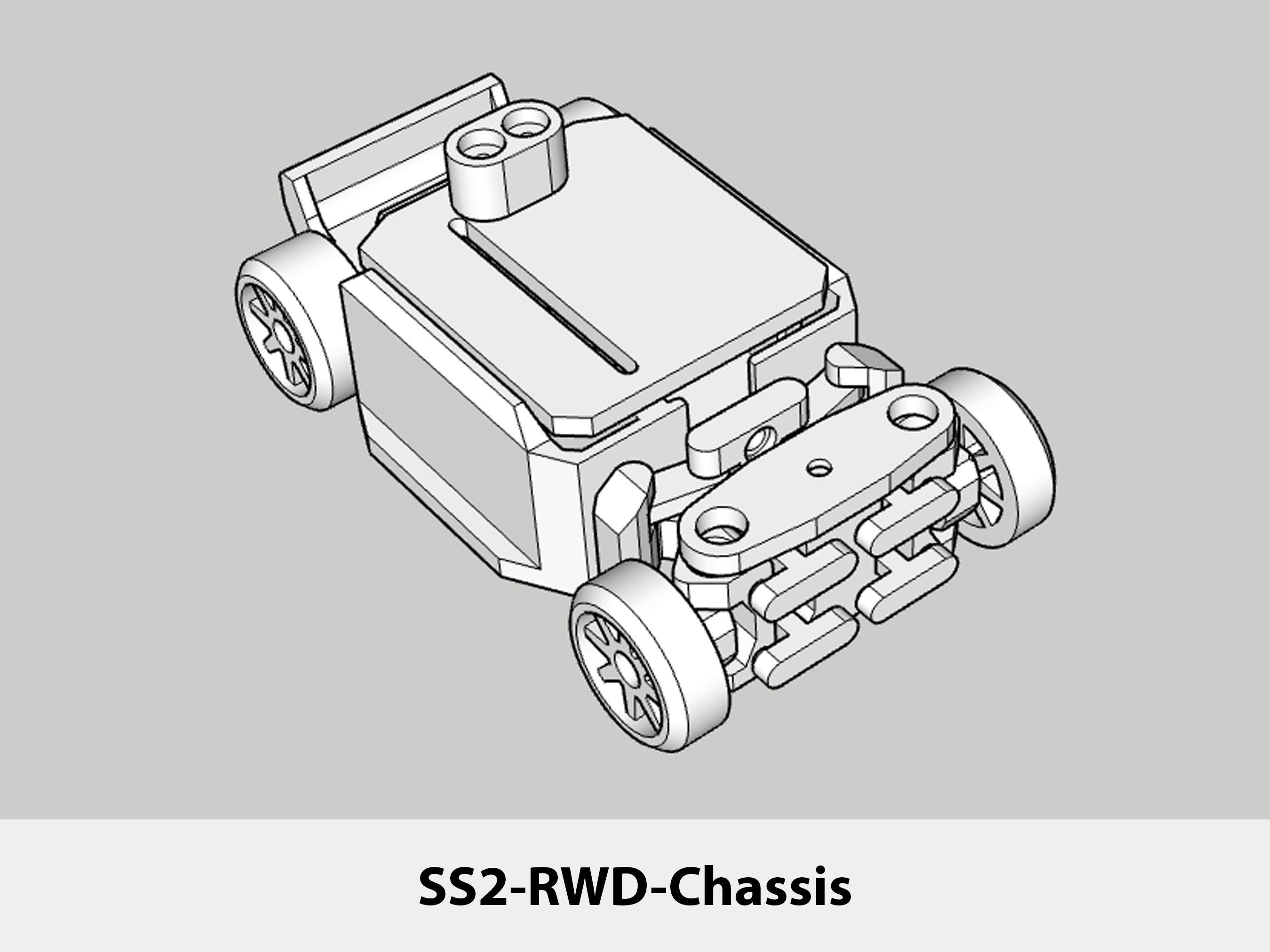 Version SS1 & SS2 - 1:64 RWD Chassis to Convert Die Cast Into RC Cars ...