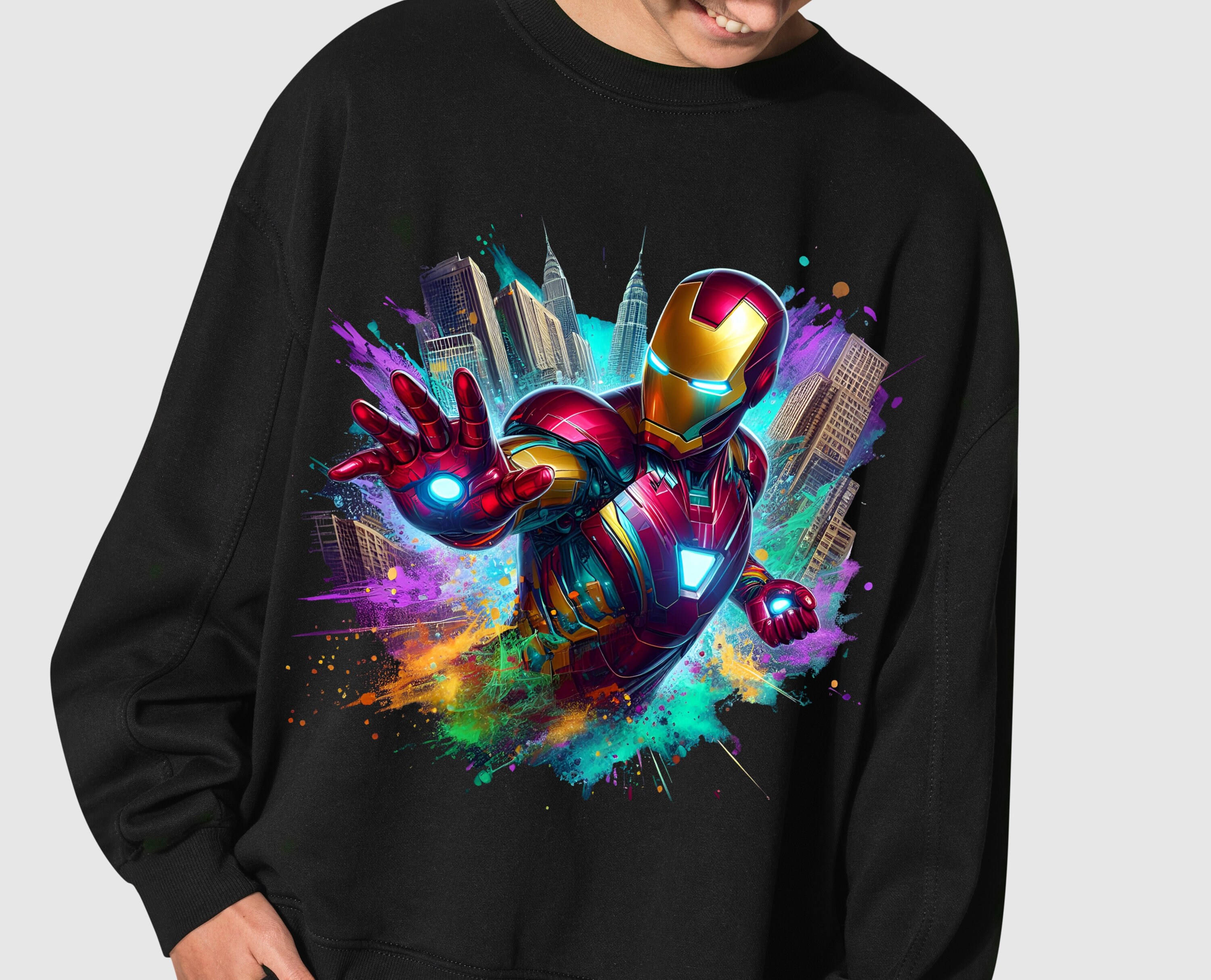 Iron Man Watercolor Splash PNG: Digital Clipart (digital Download) - Etsy