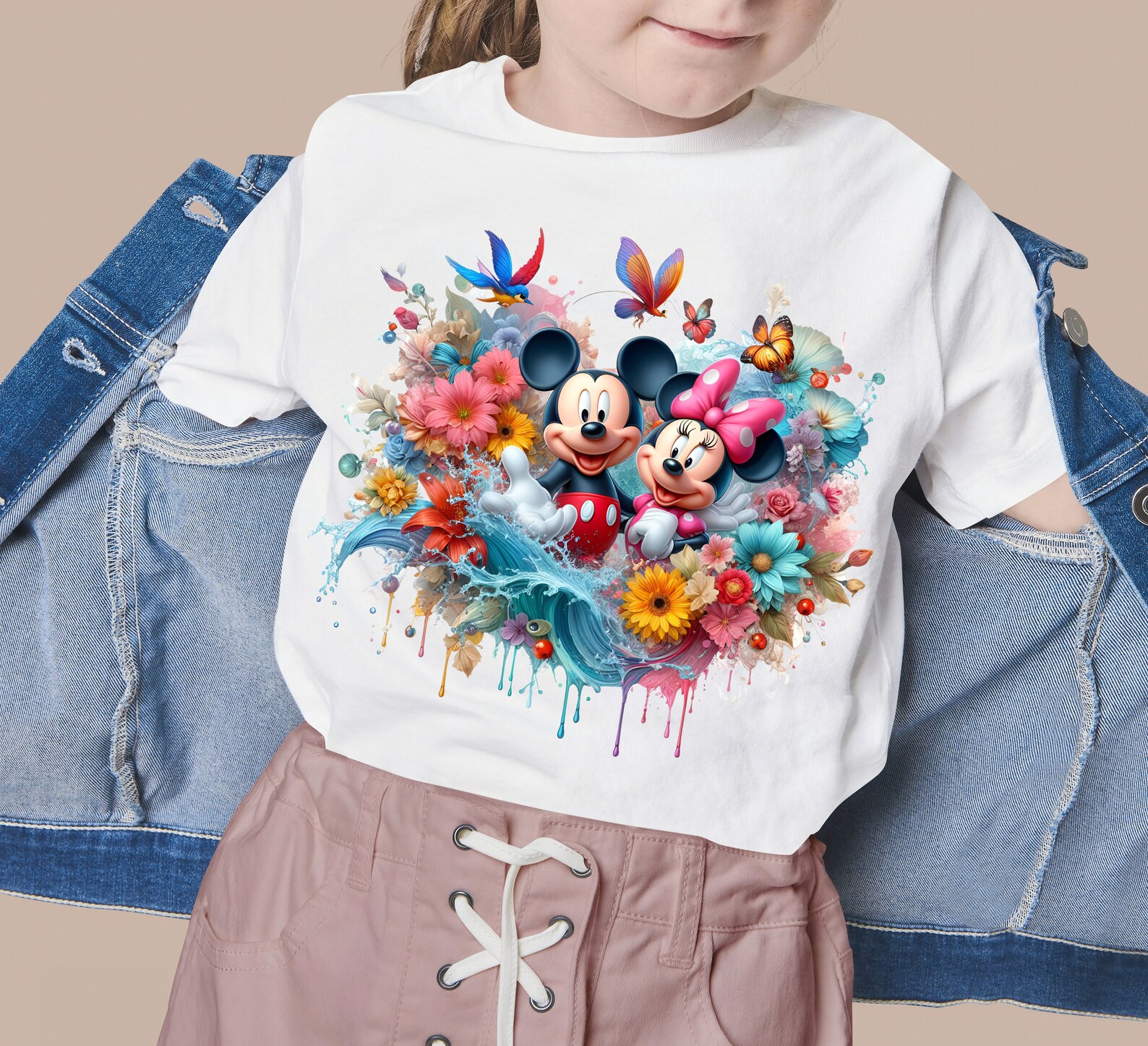 Mickey Mouse Watercolor Splash PNG: High-resolution Digital Art ...