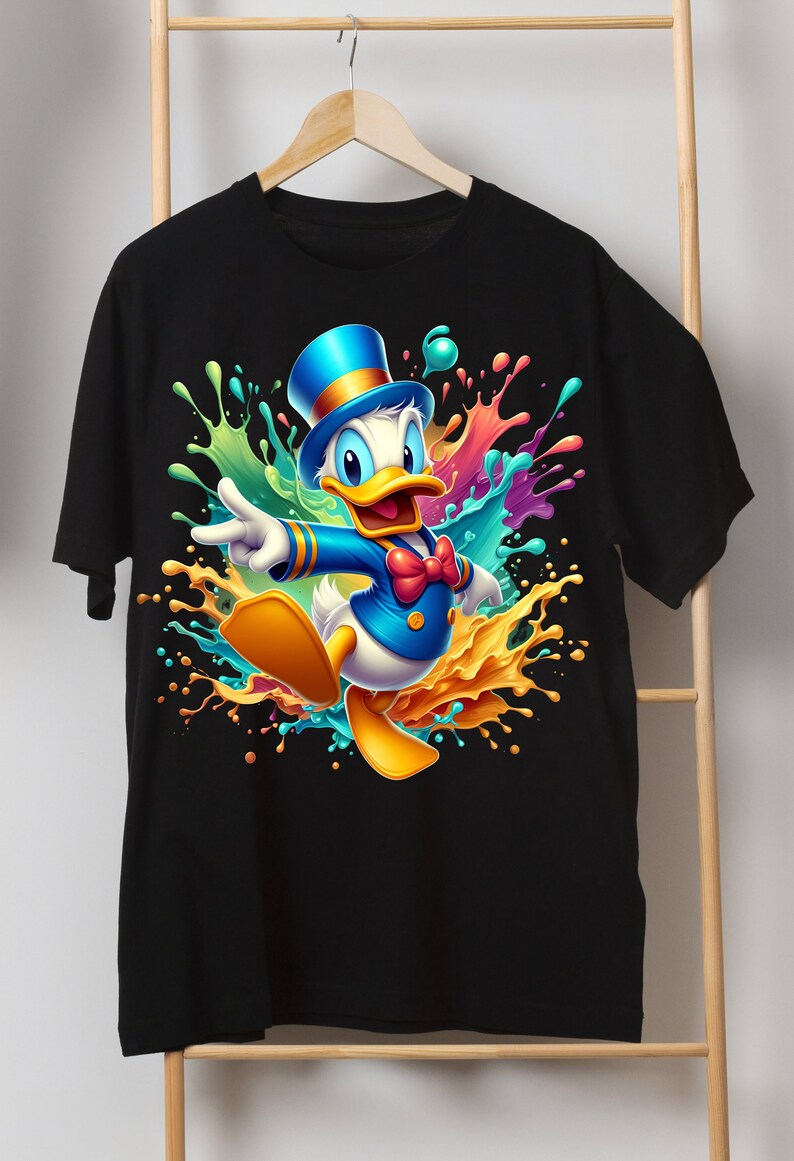 Donald Duck Watercolor Splash PNG: High Resolution Clipart (digital ...