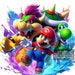 Super Mario Watercolor Splash PNG: Clipart Digital Download - Etsy