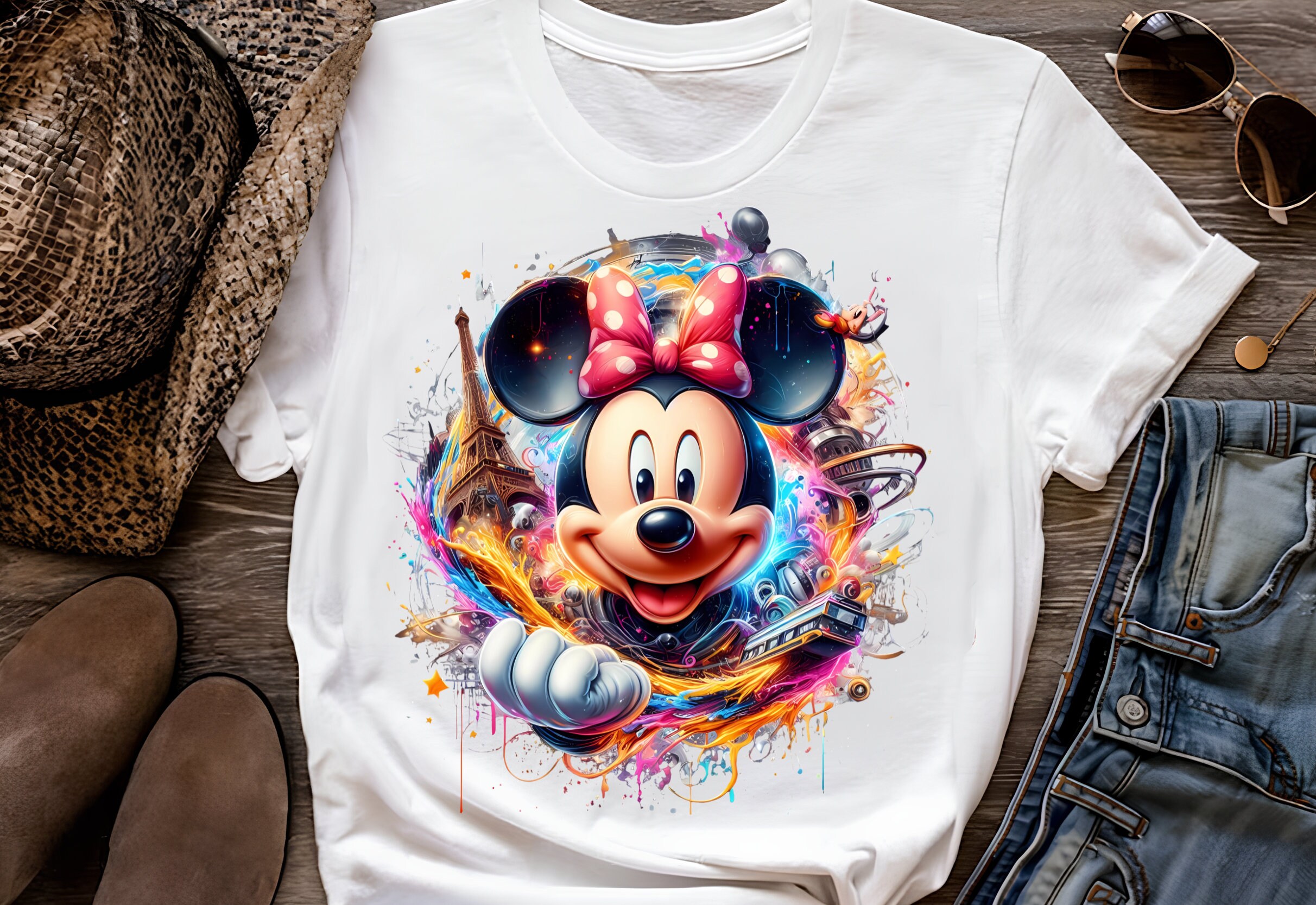 Mickey Mouse Watercolor Splash PNG: High-resolution Digital Art ...