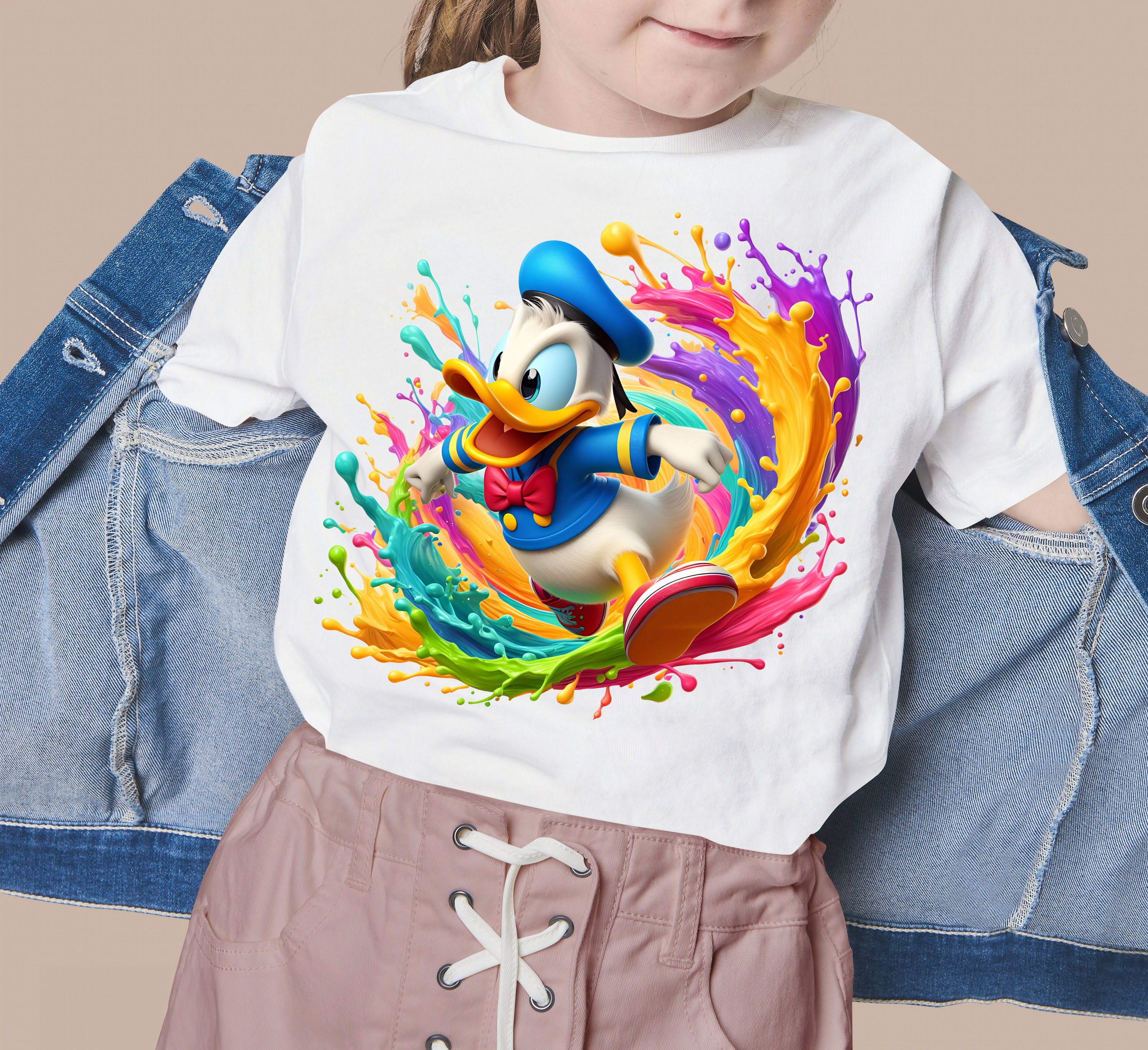 Donald Duck Watercolor Splash PNG: High Resolution Clipart (digital ...