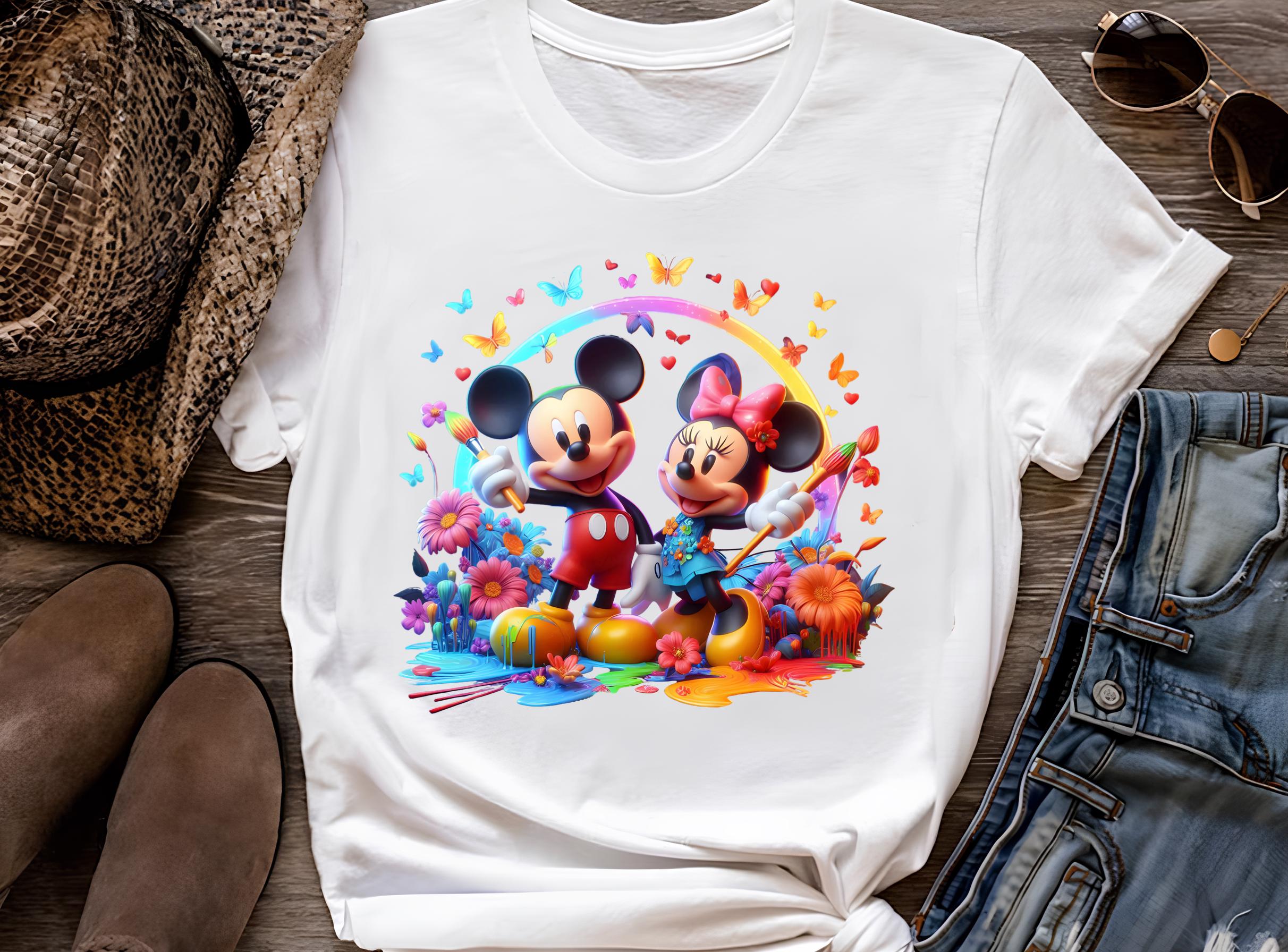Mickey and Minnie Watercolor Splash PNG: High Resolution (digital ...