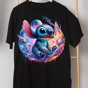 Stitch Watercolor Splash PNG: High-resolution Digital Design (digital ...