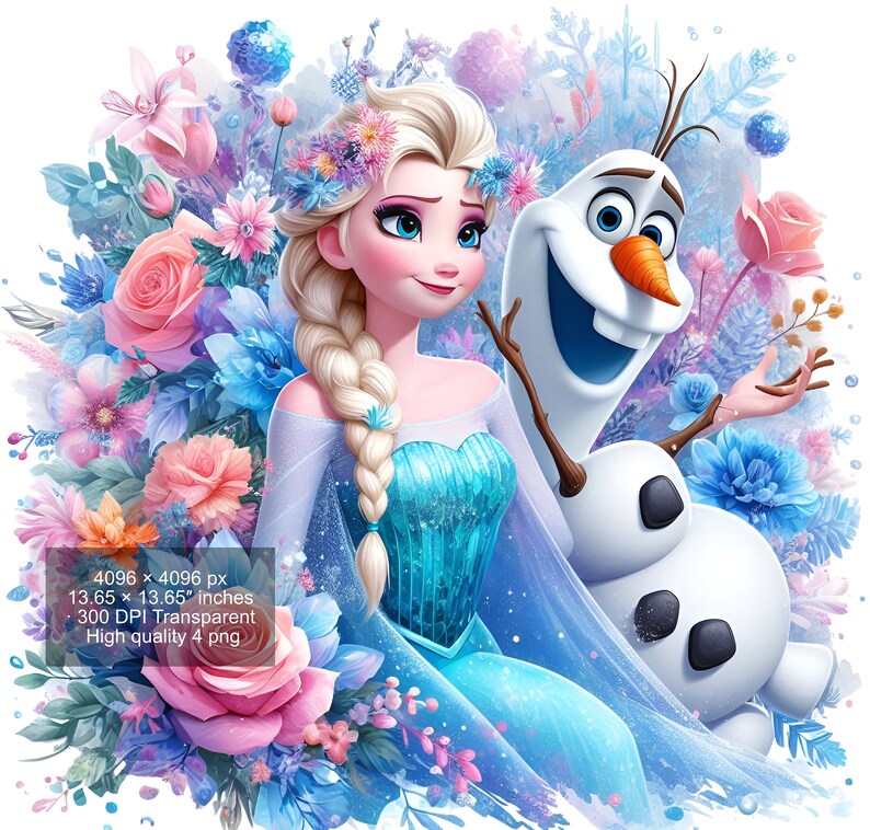 Elsa and Anna Frozen Watercolor Splash PNG: Digital Art (digital ...