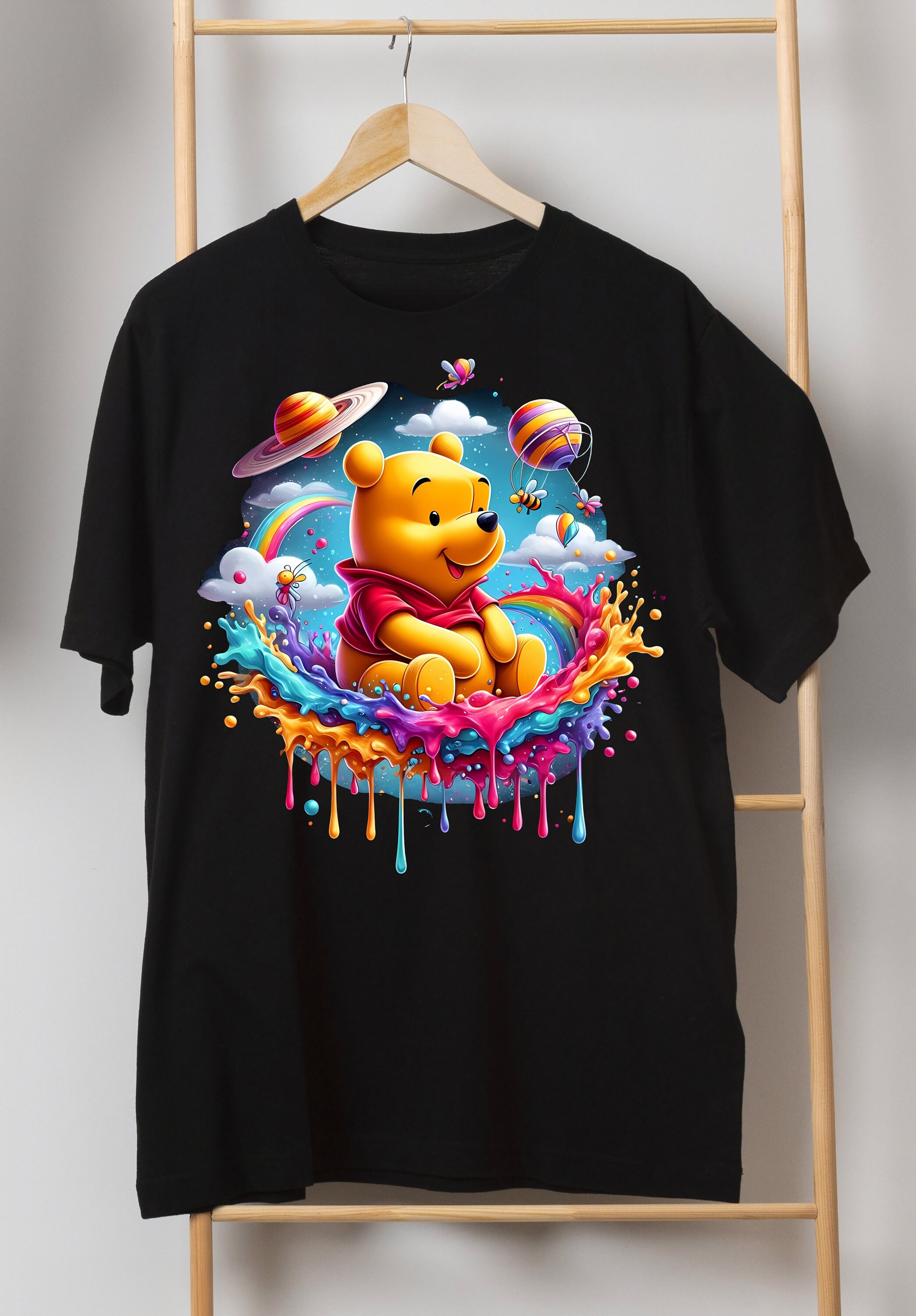 Watercolor Honey Bear PNG: Splash Clipart, Sublimation Design (digital ...