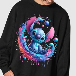 Stitch Watercolor Splash PNG: High Resolution Digital Design (digital ...