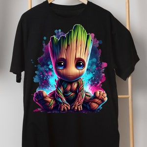 Watercolor Baby Groot PNG Set: High-resolution Digital Art (digital ...