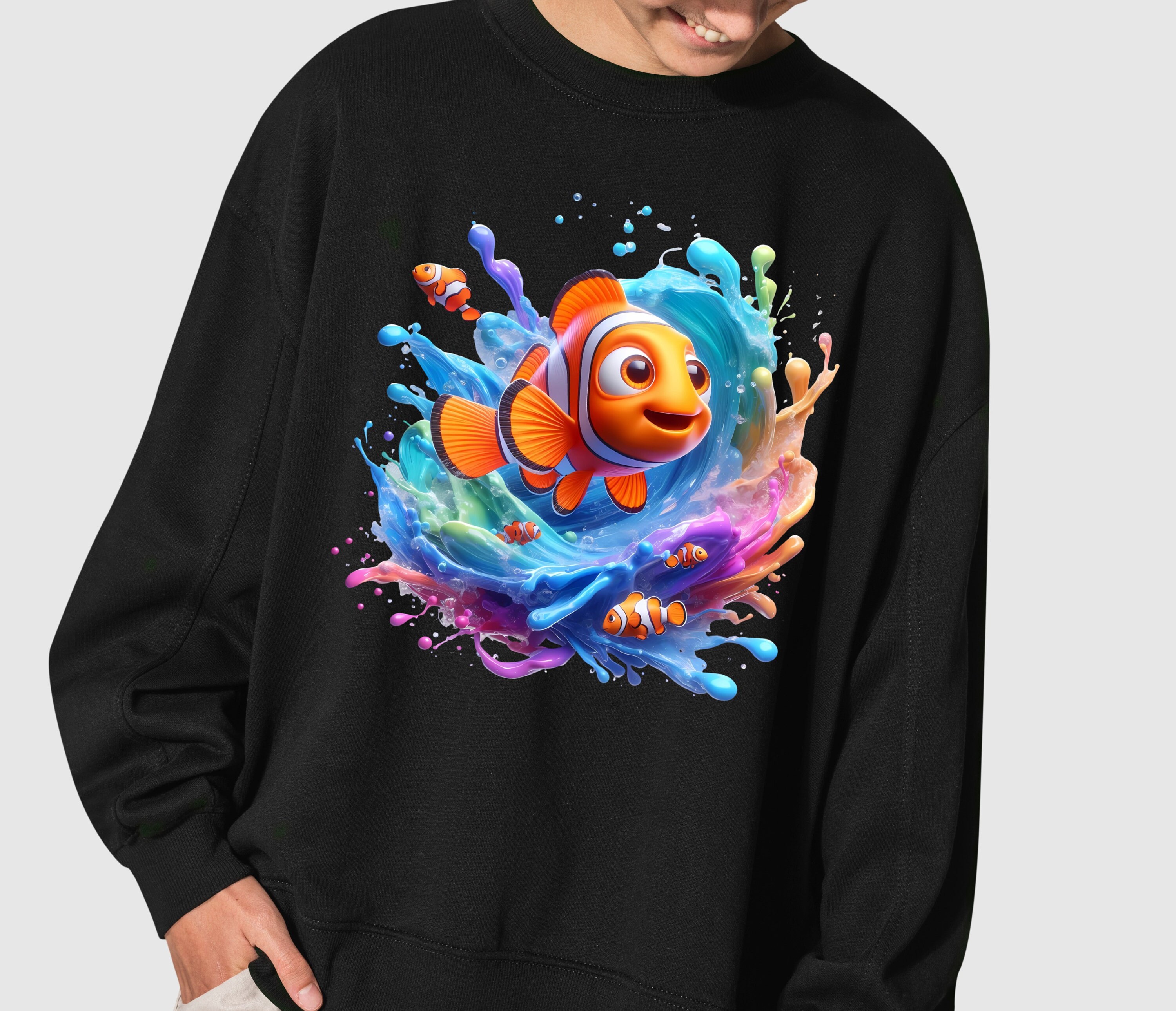 Finding Nemo PNG: Splash Watercolor Clipart (digital Download) - Etsy