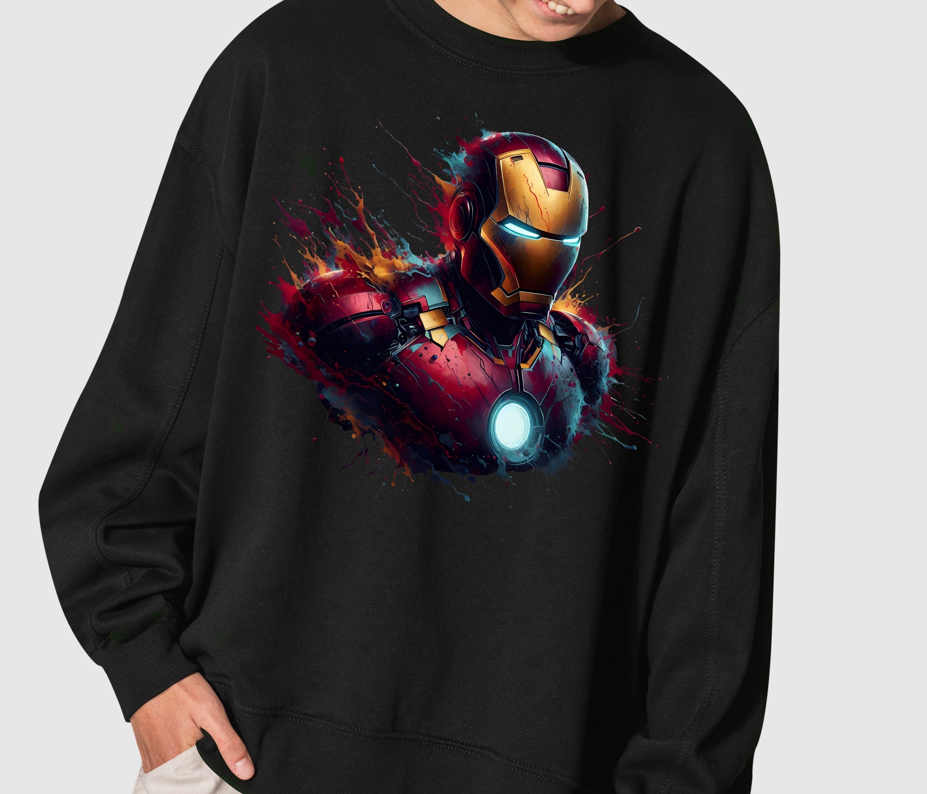 Iron Man Watercolor Splash 4 PNG: Sublimation Clipart (digital Download ...