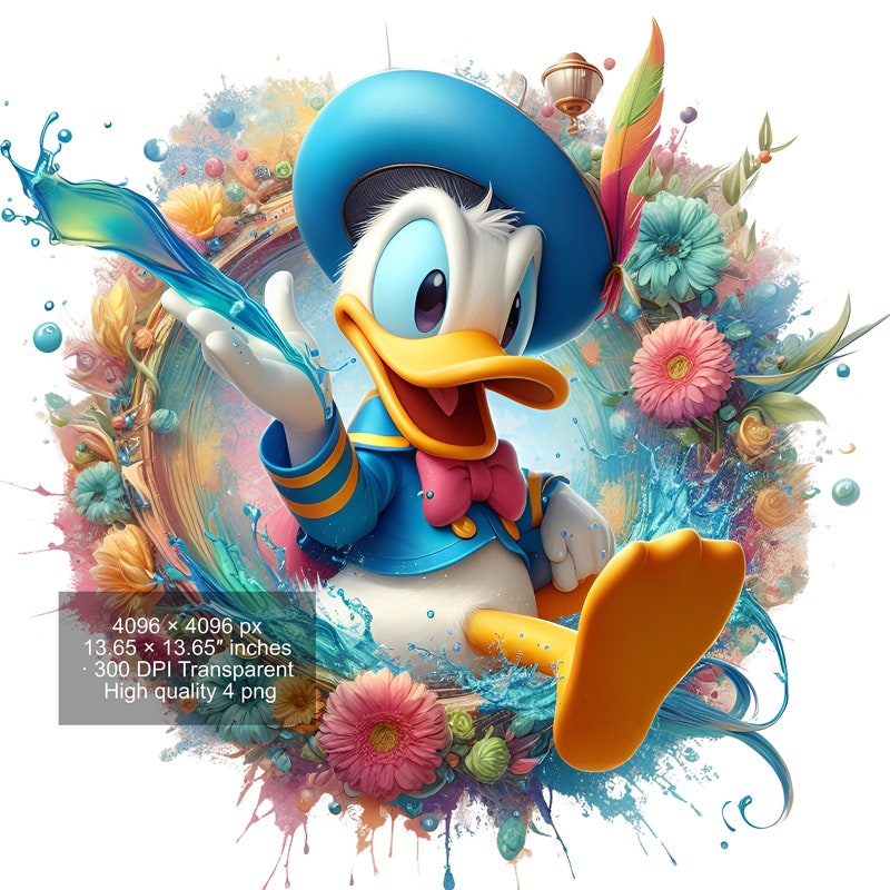 Donald Duck Print Wall Art - Etsy