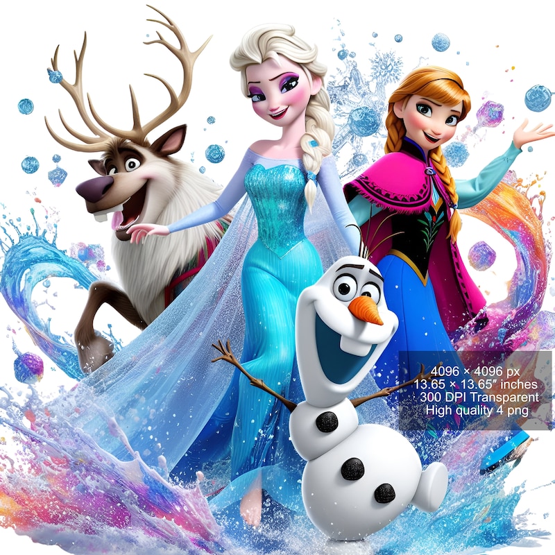 Frozen Watercolor - Etsy