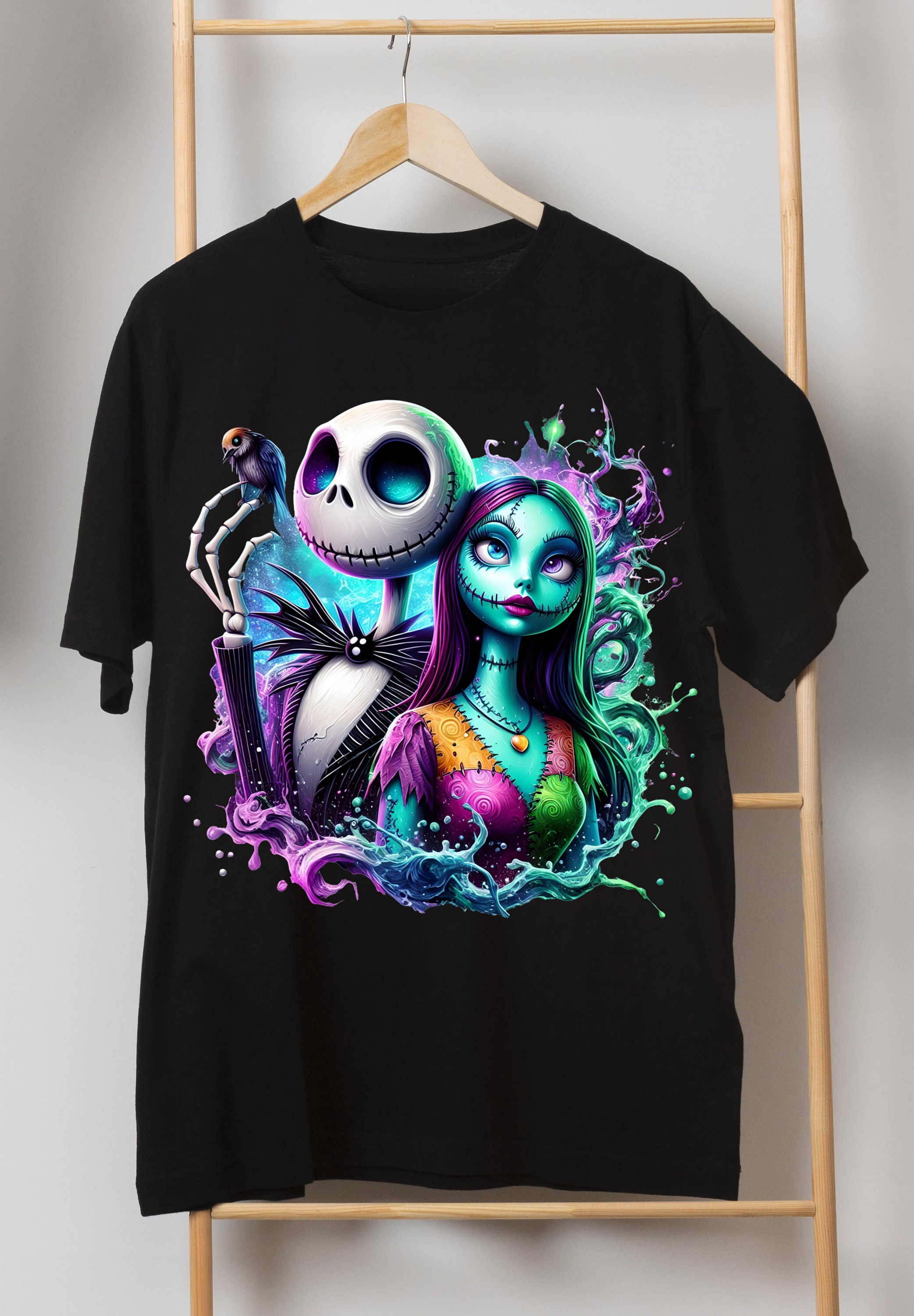 4 Png Jack and Sally Watercolor Splash PNG: Nightmare Before Christmas ...