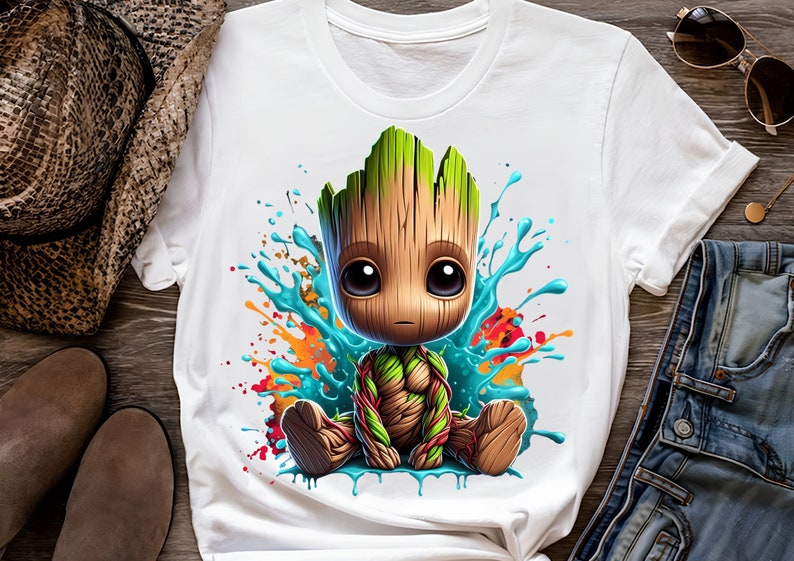 Watercolor Baby Groot PNG Set: High-resolution Prints (digital Download ...