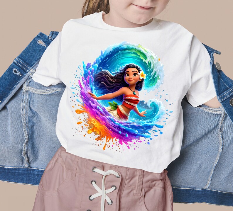 Moana Watercolor Splash PNG: High Resolution Digital Design (4 PNG) - Etsy
